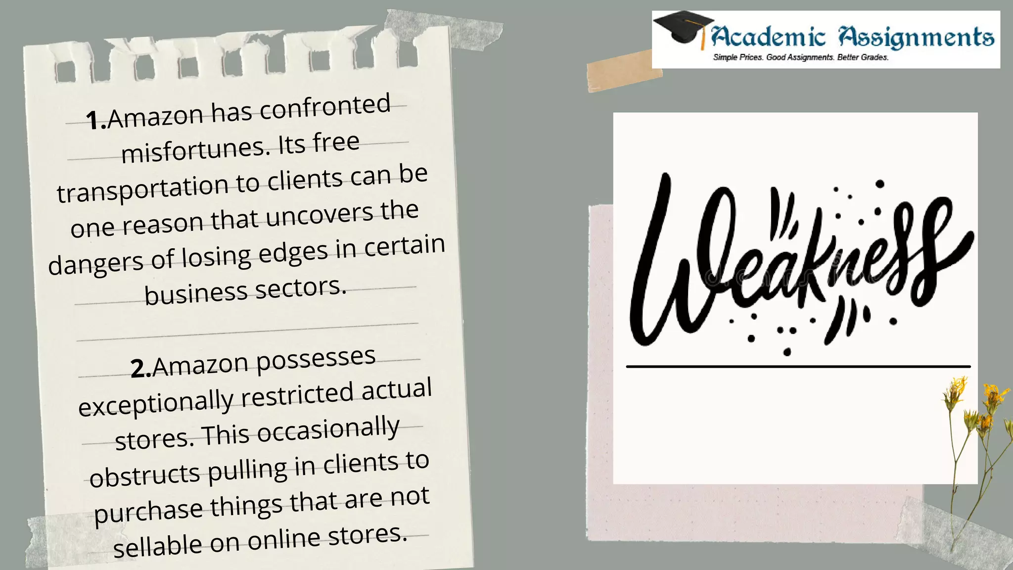 Swot analysis of amazon the strategy for using strength | PPT