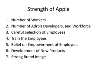Swot Analysis of Apple 2017 | PPTX