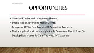 Swot analysis of apple | PPTX