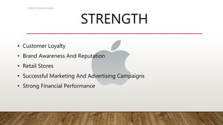 Swot analysis of apple | PPTX