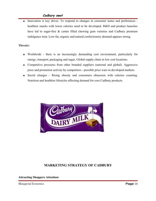 Swot Analysis Of Cadbury By Uma Ganesh | DOC