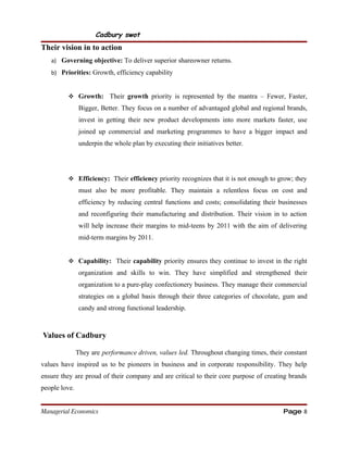 Swot Analysis Of Cadbury By Uma Ganesh | DOC