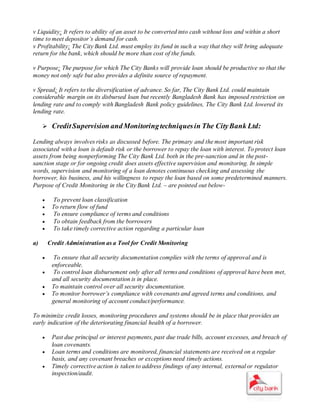 SWOT Analysis of City Bank | DOCX