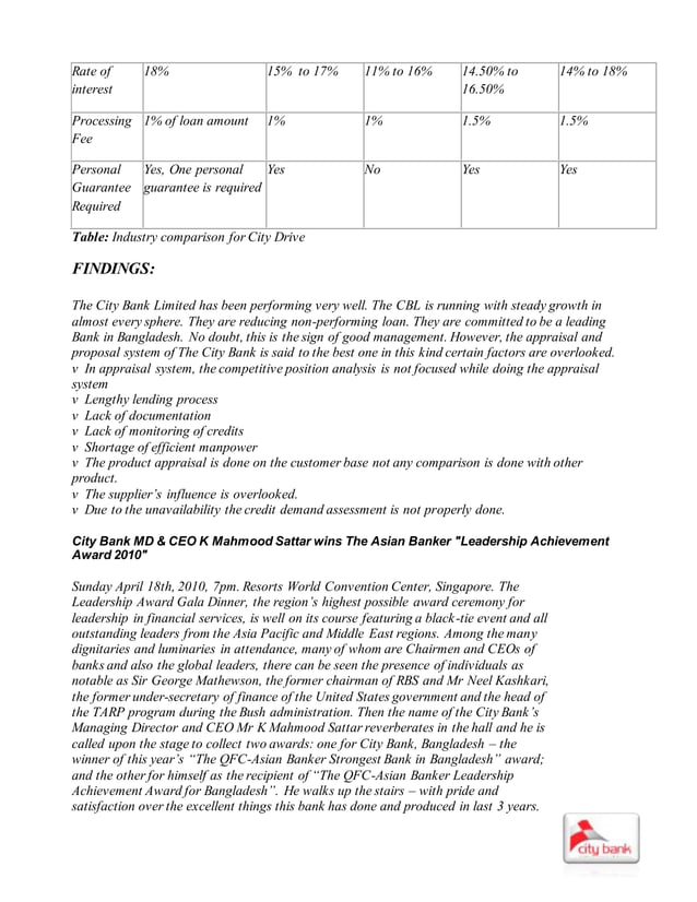 SWOT Analysis of City Bank | PDF