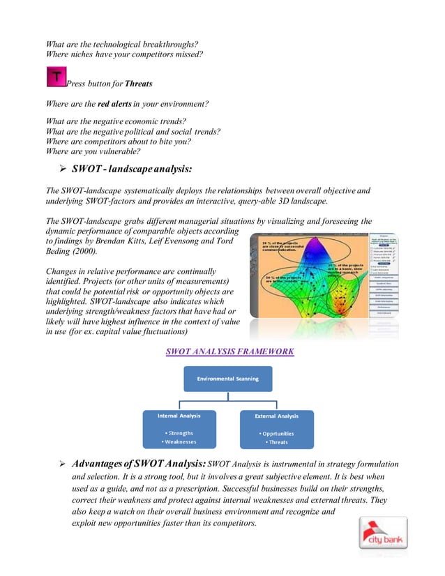SWOT Analysis of City Bank | PDF
