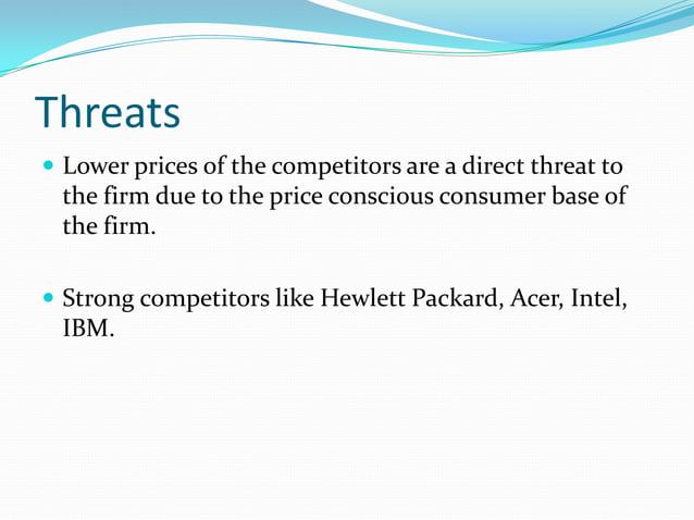 Swot analysis of dell | PPT