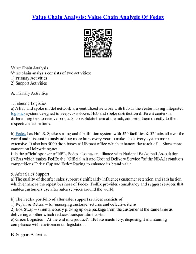 Swot Analysis Of Fedex | PDF | Logistics and Transportation Industry ...