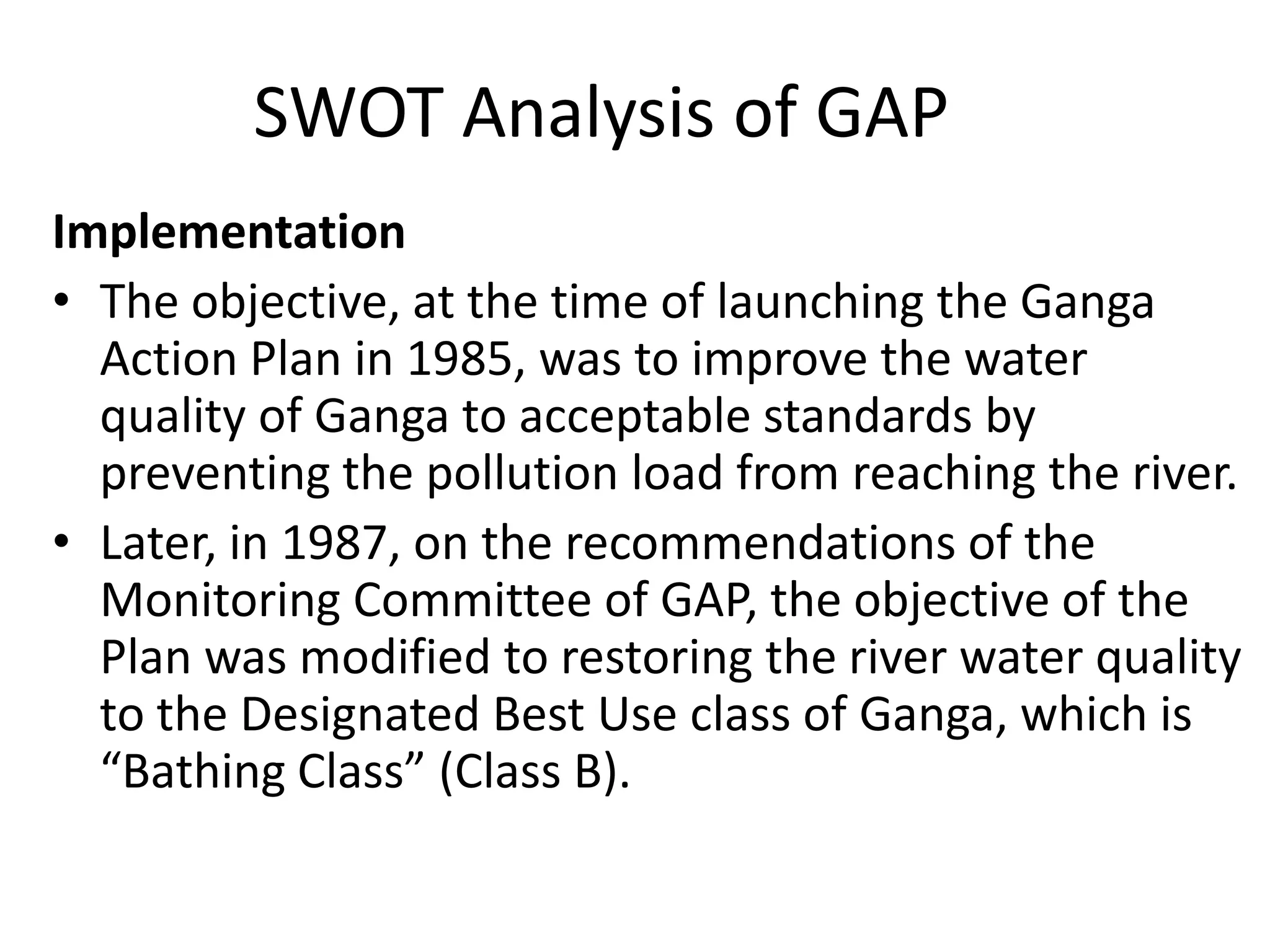 Swot analysis of gap | PPTX | Developmental Sites | Real Estate