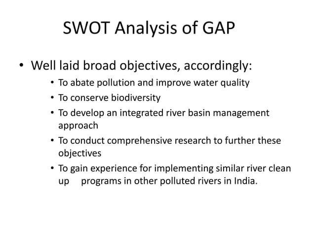 Swot analysis of gap | PPTX | Developmental Sites | Real Estate