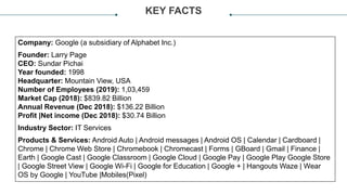 Swot analysis of google | PPTX
