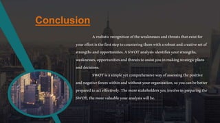 SWOT Analysis of IIUC | PPT