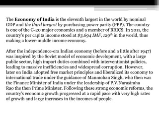 Swot Analysis Of Indian Economy | PPTX