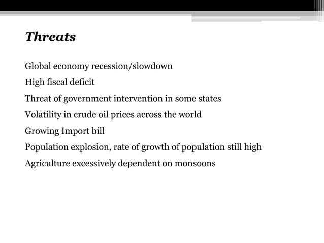 Swot Analysis Of Indian Economy | PPTX