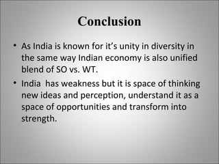 SWOT analysis of indian economy | PPT