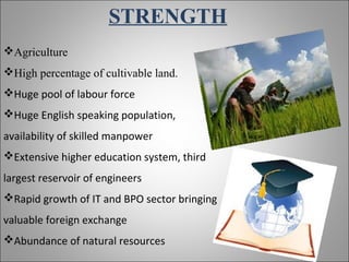 SWOT analysis of indian economy | PPT