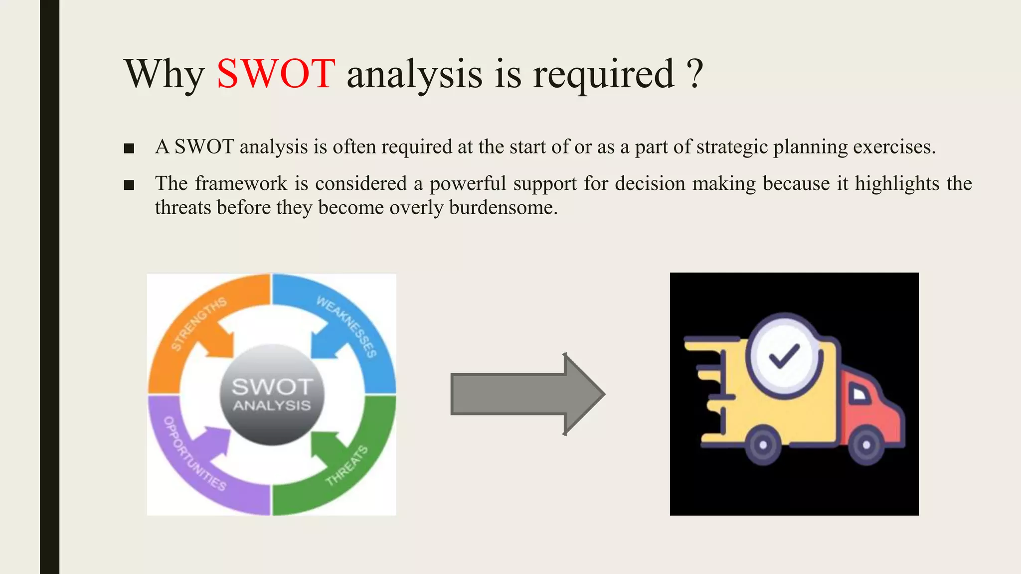 Swot analysis of logistics sector in india | PPTX