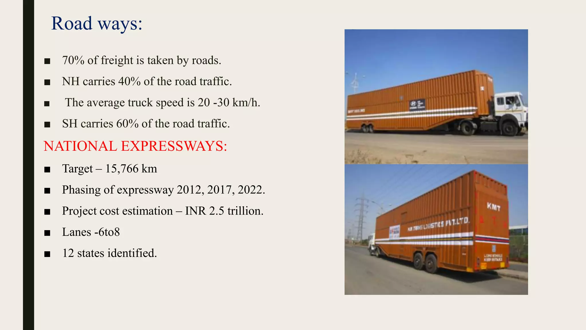 Swot analysis of logistics sector in india | PPTX