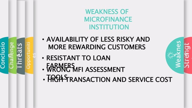 Swot analysis of micro finance | PPTX