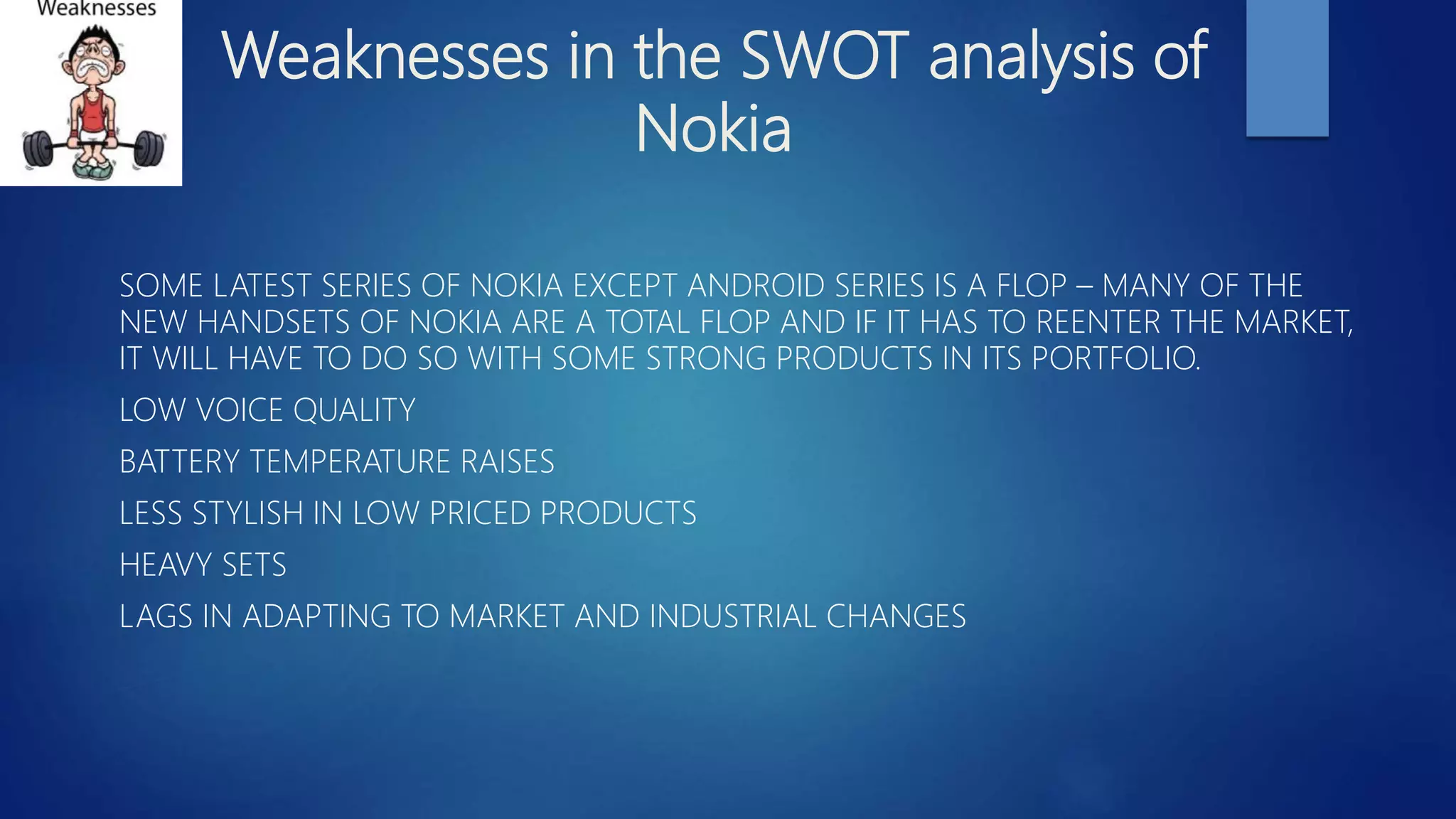 Swot analysis of nokia | PPTX