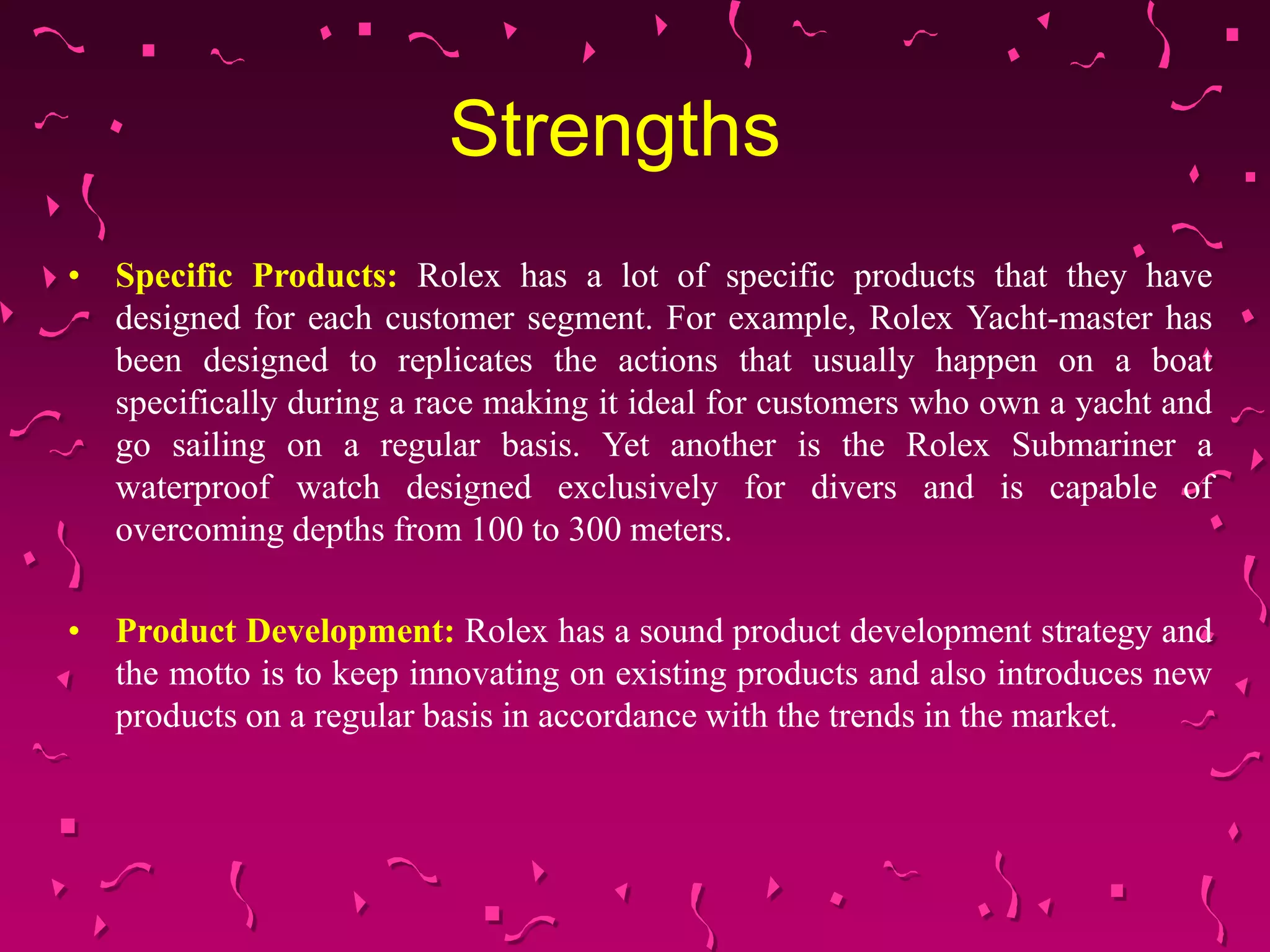 Swot analysis of rolex | PPTX