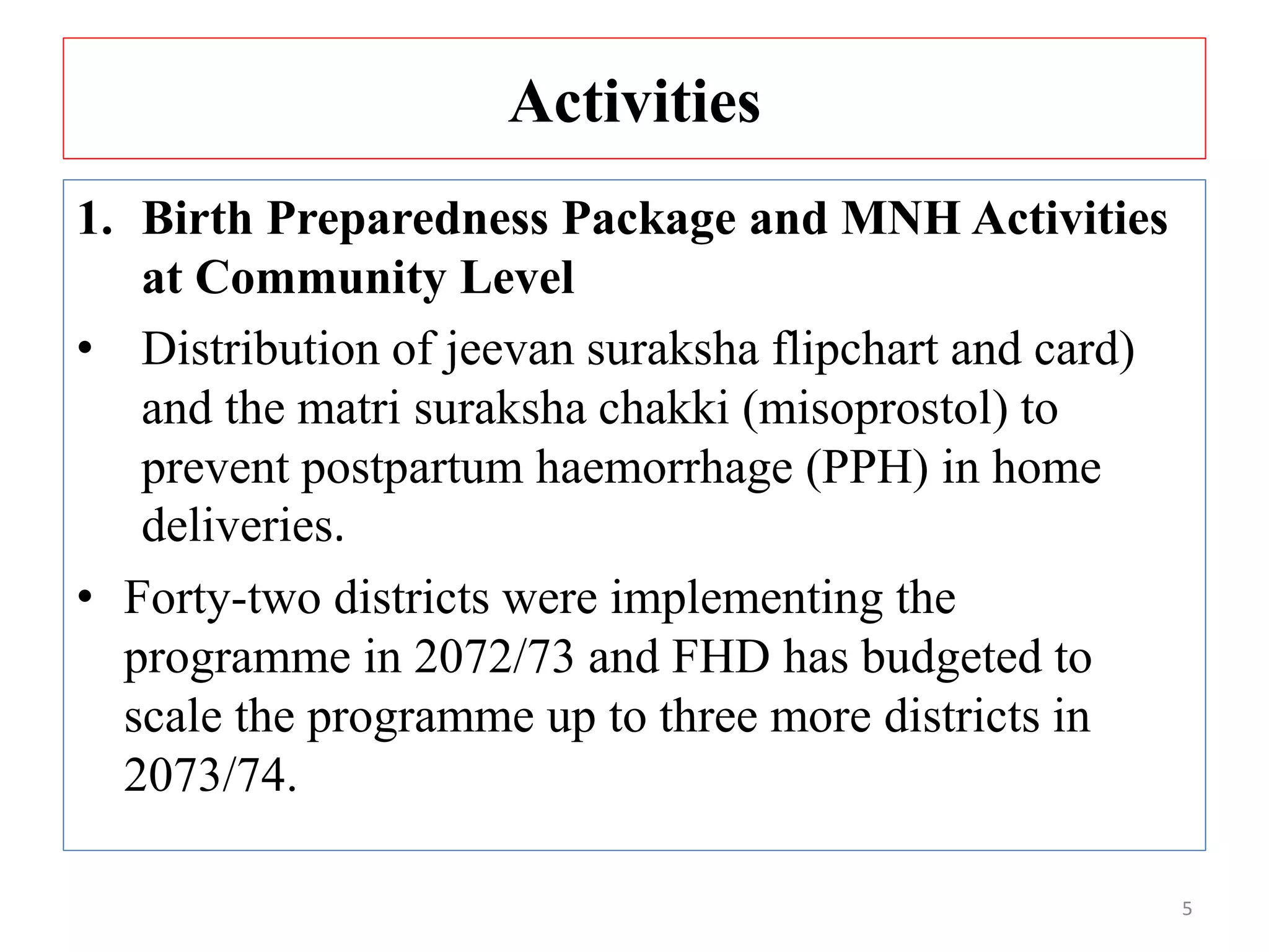 Swot analysis of safe motherhood program of Nepal | PPTX