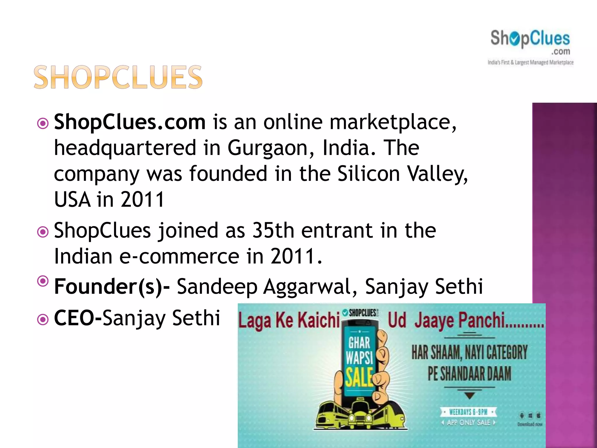 Swot analysis of shopclues | PPTX