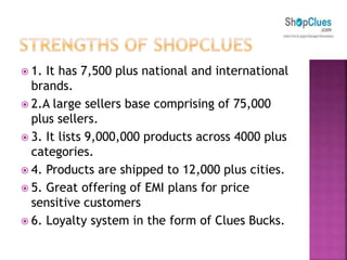 Swot analysis of shopclues | PPTX