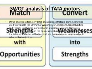 Swot analysis of tata motors | PPTX