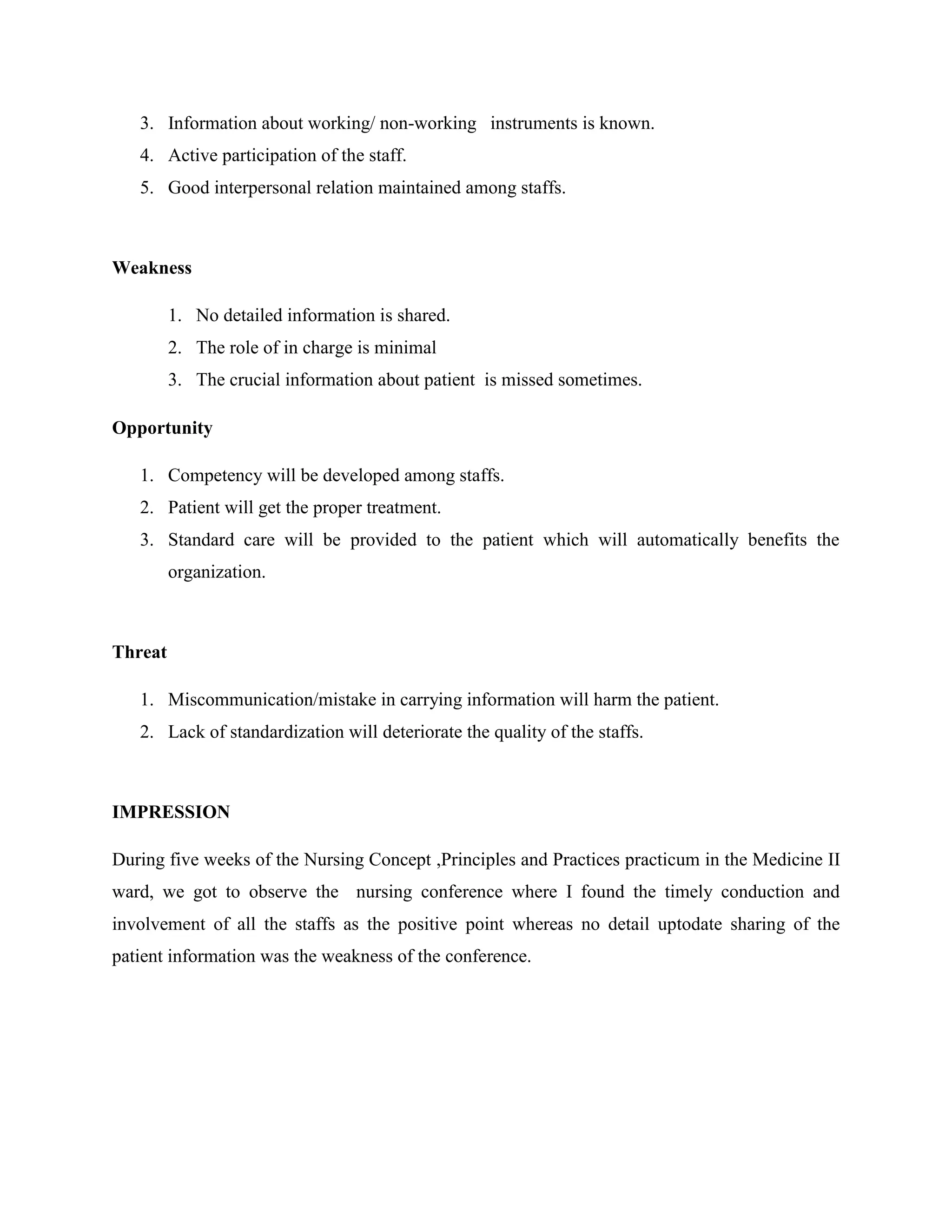 SWOT ANALYSIS ON NURSING CONFERENCE.pdf