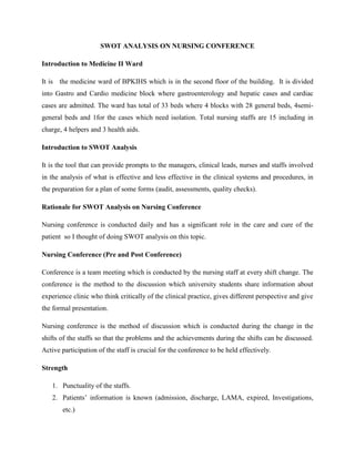 SWOT ANALYSIS ON NURSING CONFERENCE.pdf