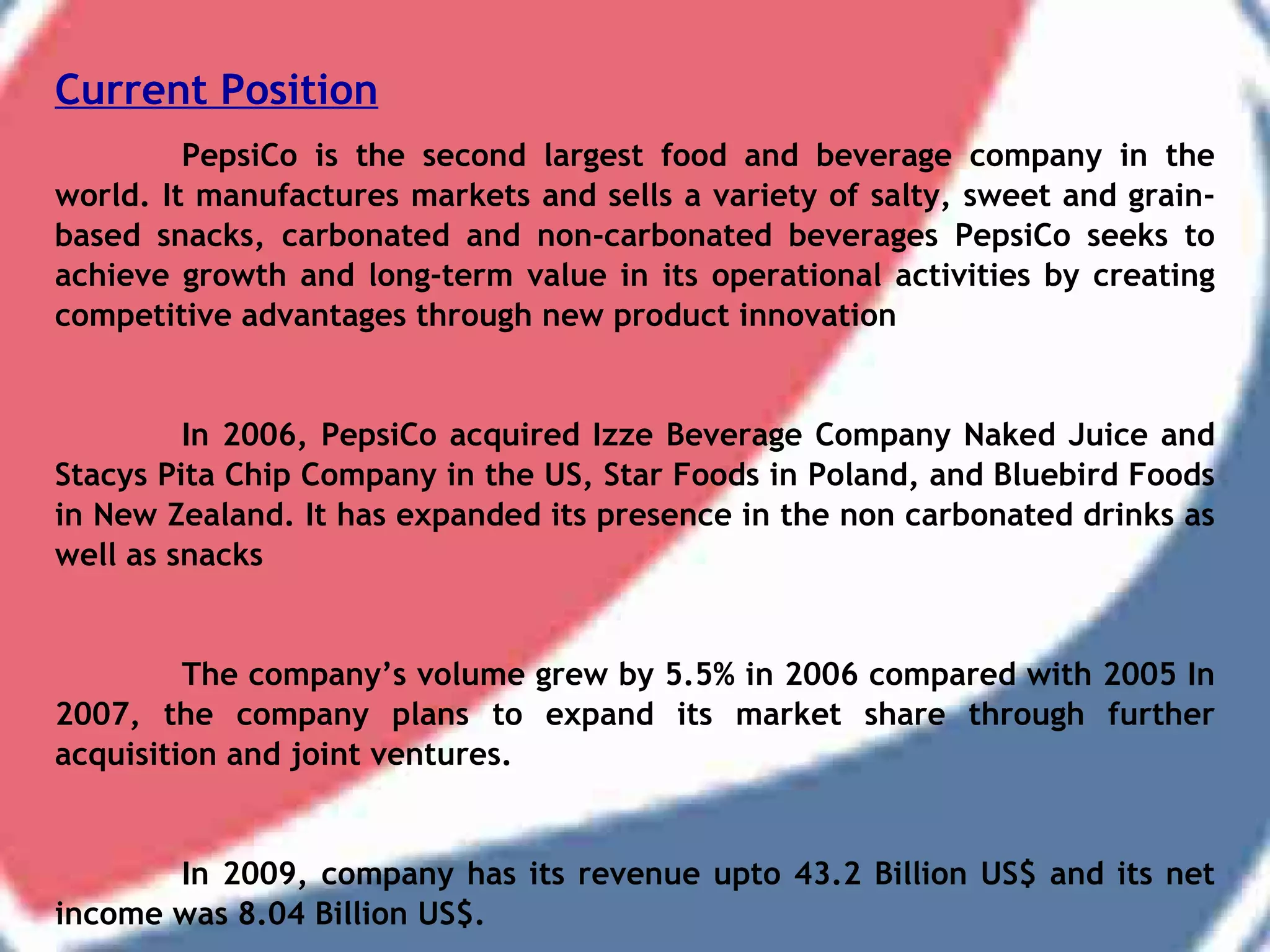 Swot analysis pepsi | PPT