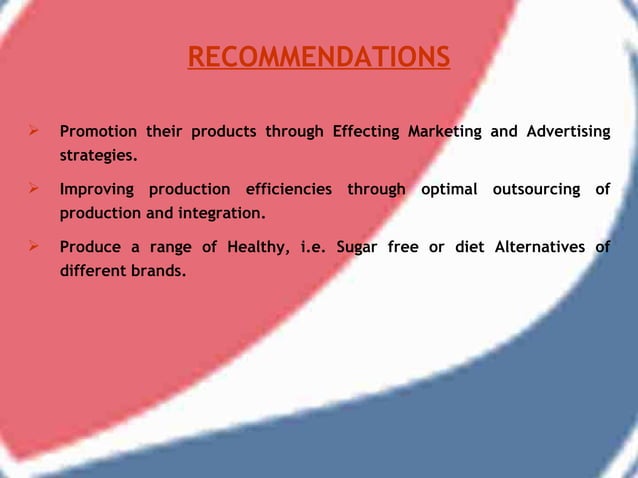 Swot analysis pepsi | PPT | Business | Business and Finance