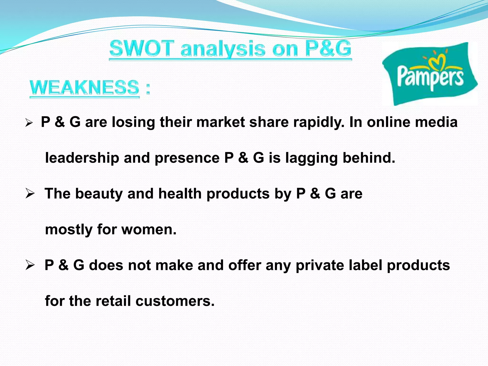 Swot analysis p&g | PPT