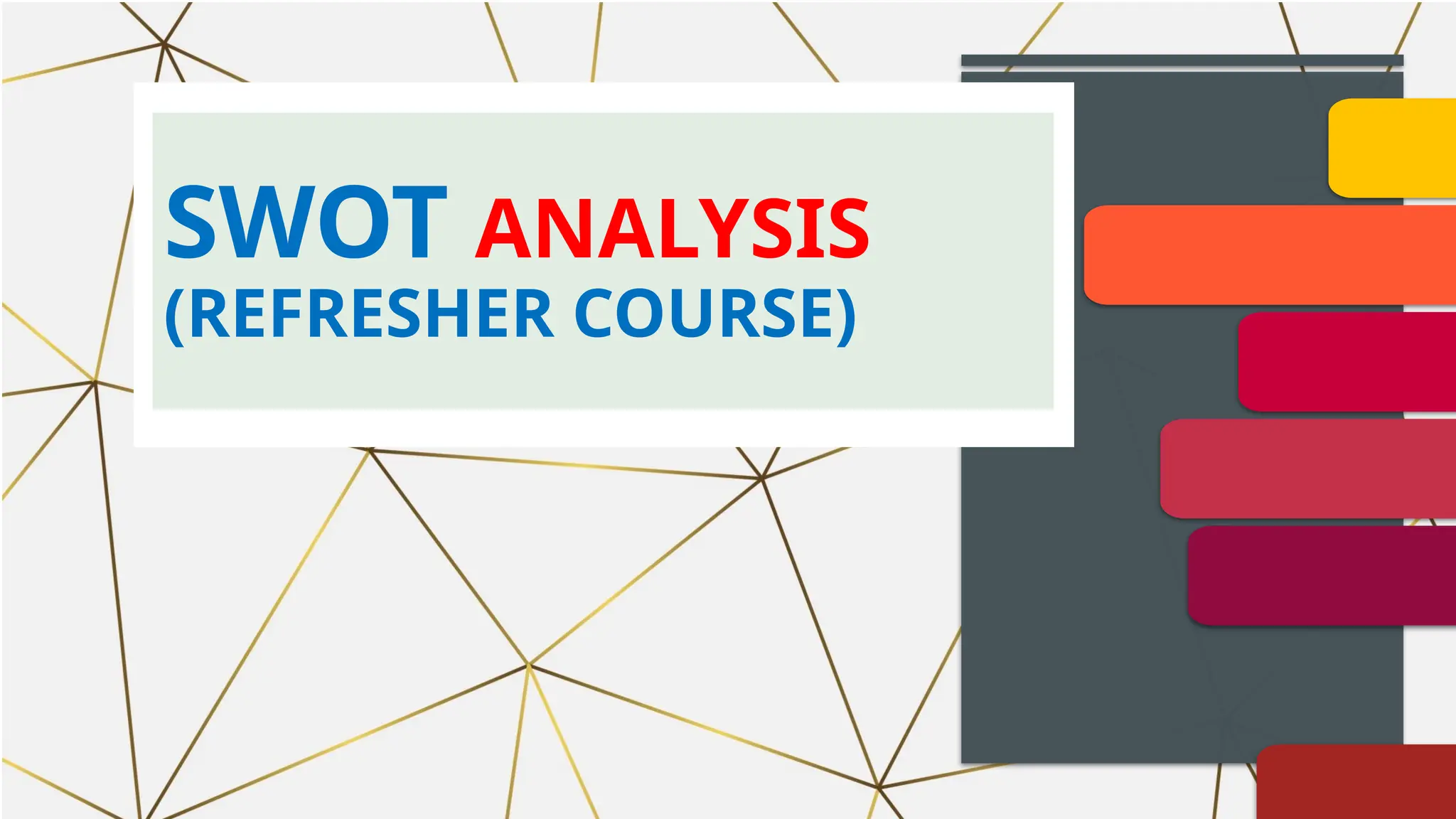 PowerPoint Lecture on SWOT Analysis for Business | PPTX