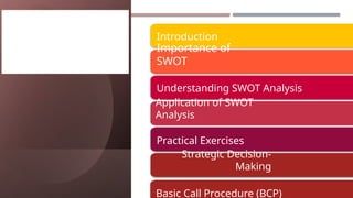 PowerPoint Lecture on SWOT Analysis for Business | PPTX