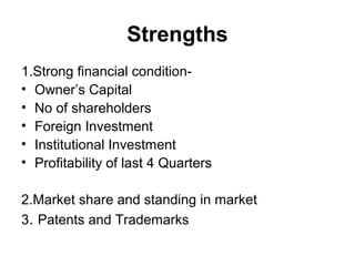 Swot analysis report_on_tata motors | PPT