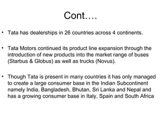Swot analysis report_on_tata motors | PPT