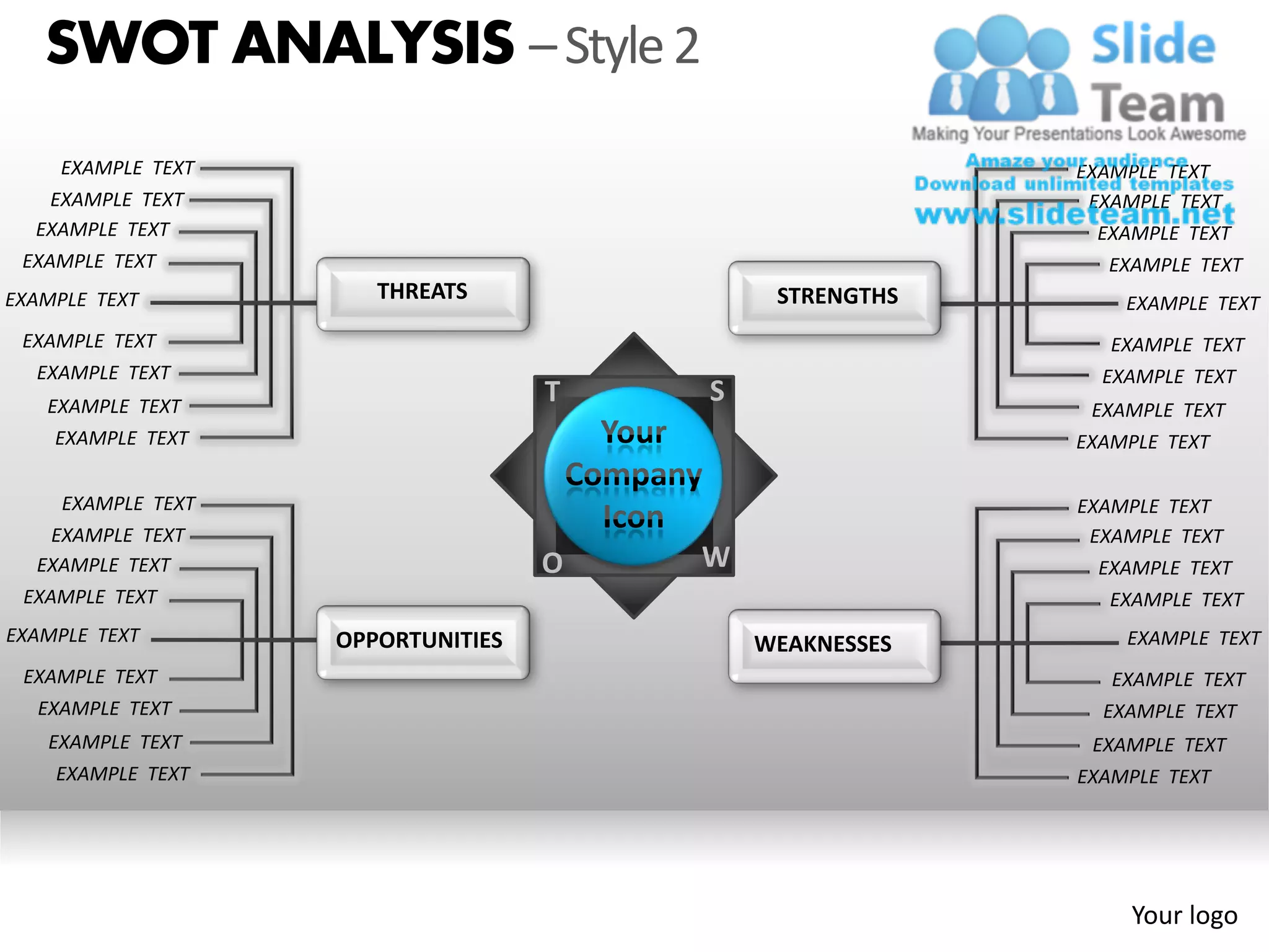 Swot analysis style 2 powerpoint presentation slides db ppt templates | PPT