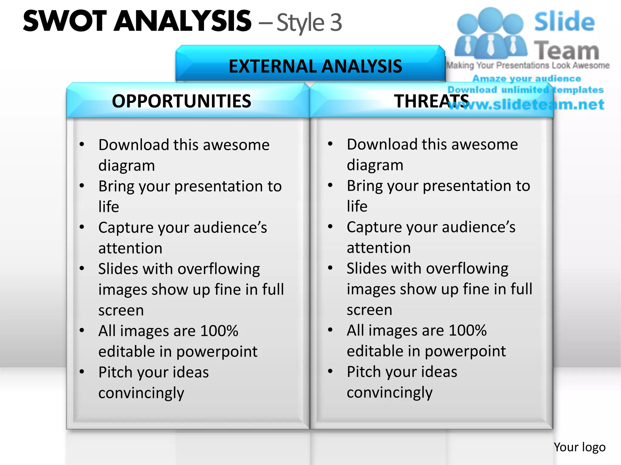 Swot analysis style 3 powerpoint presentation slides ppt templates ...