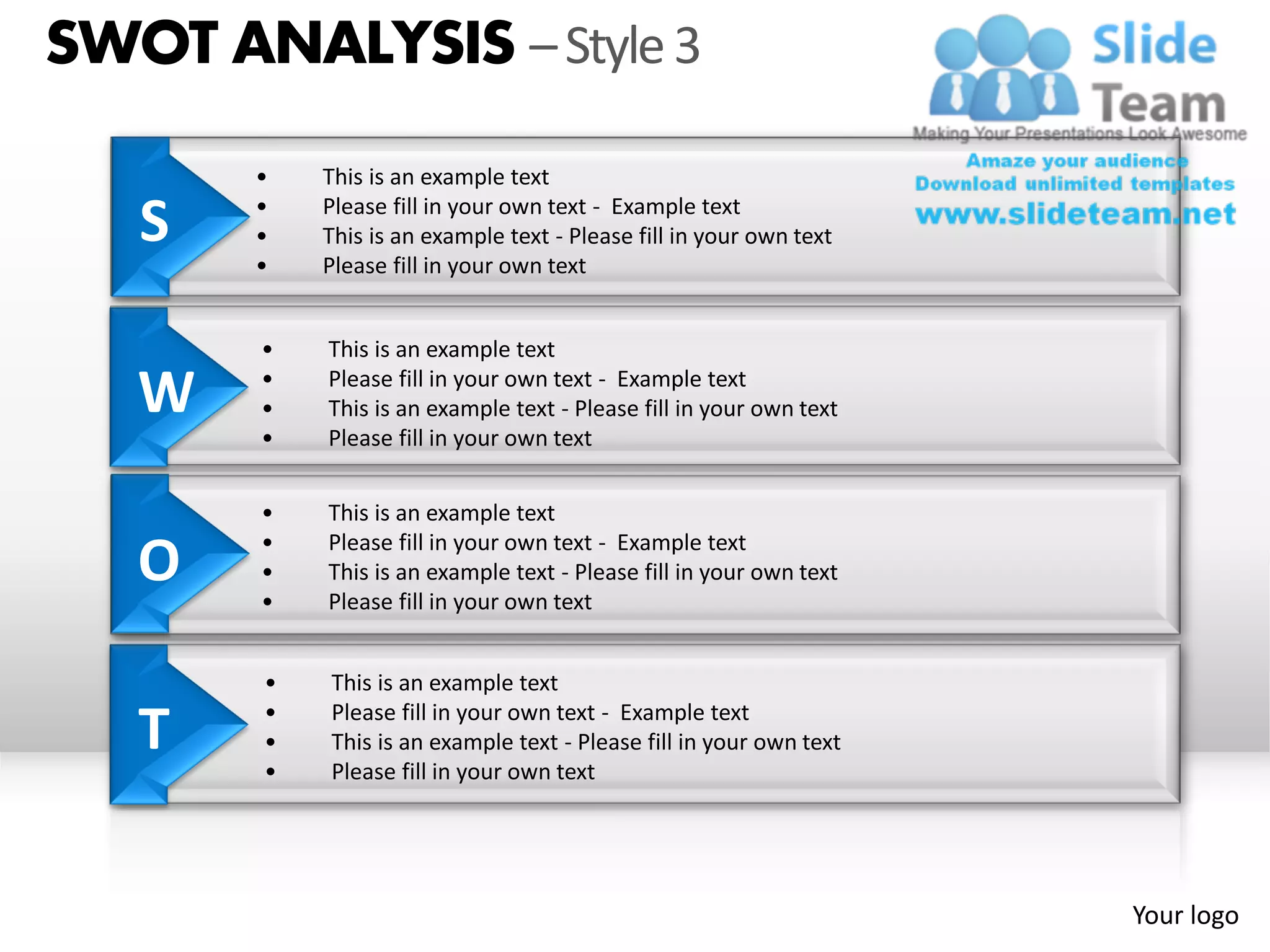 Swot analysis style 3 powerpoint presentation slides ppt templates ...