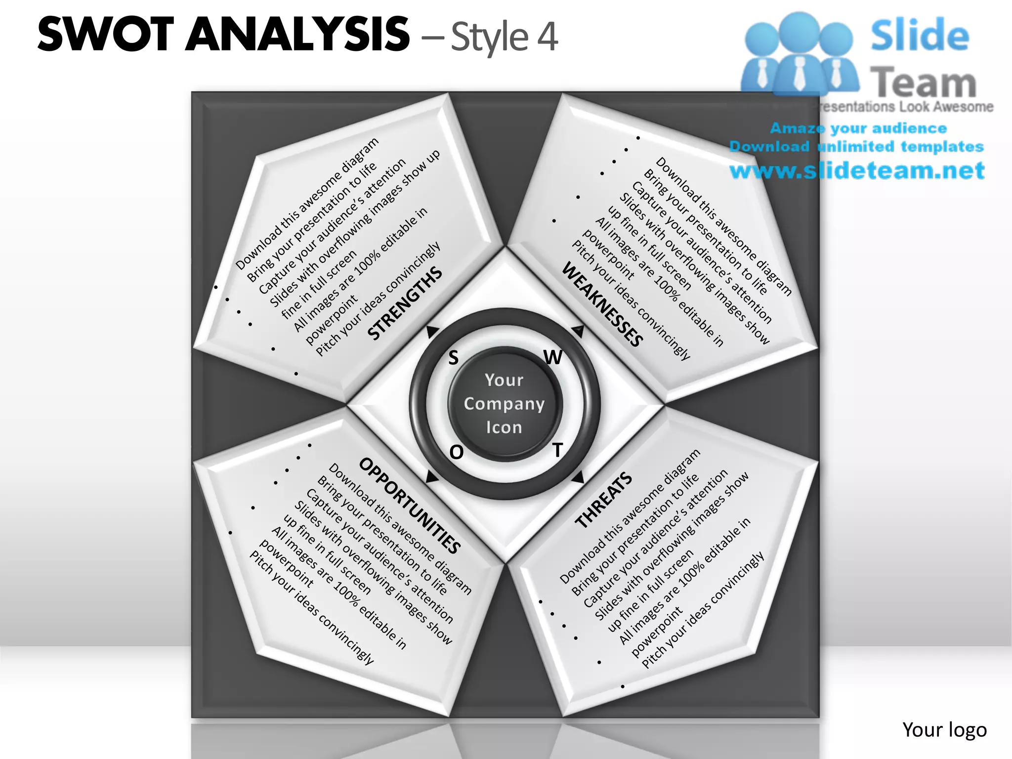 Swot analysis style 4 powerpoint presentation slides ppt templates | PPT
