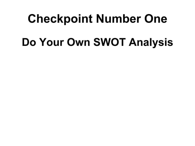 Swot And Pest Handout | PPT