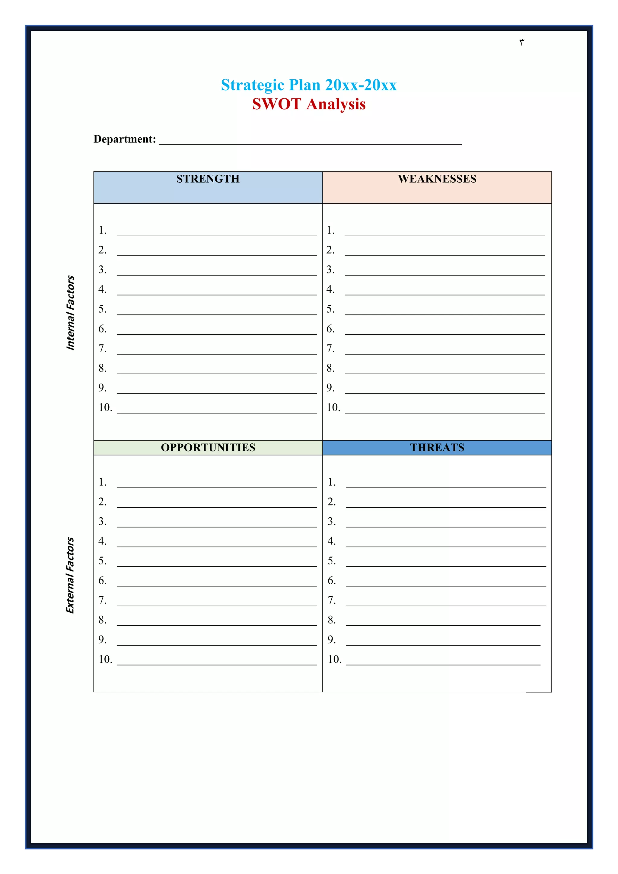 Swot and pestle analysis | PDF