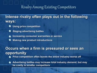 Swot and porter | PPTX | Business Administration | Business