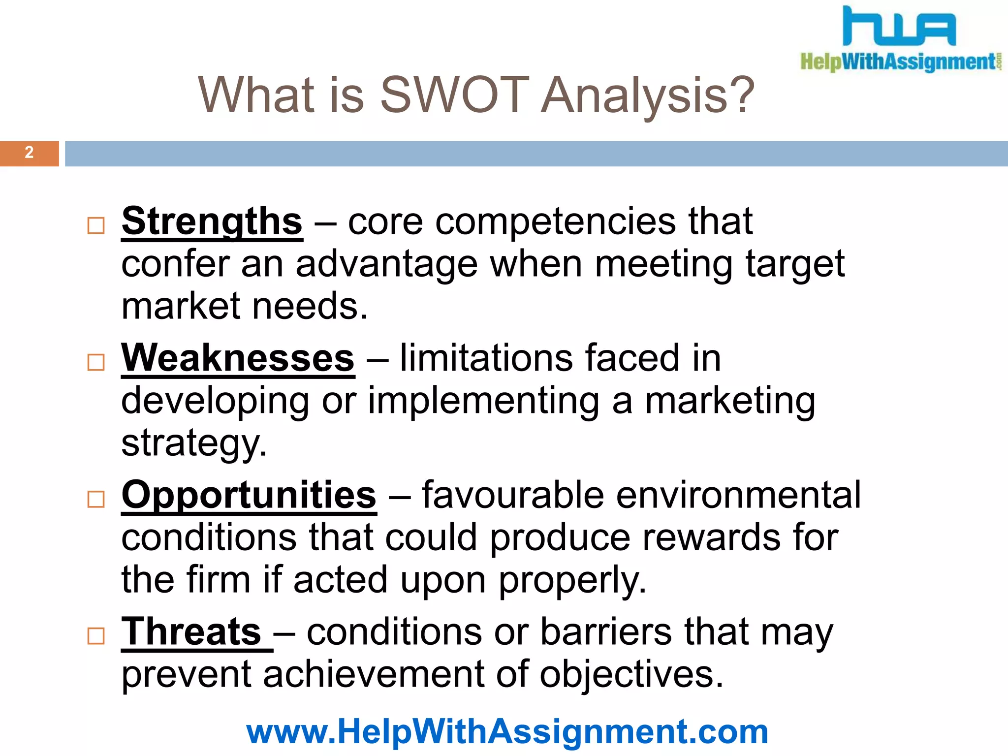 Understanding SWOT analysis | PPTX