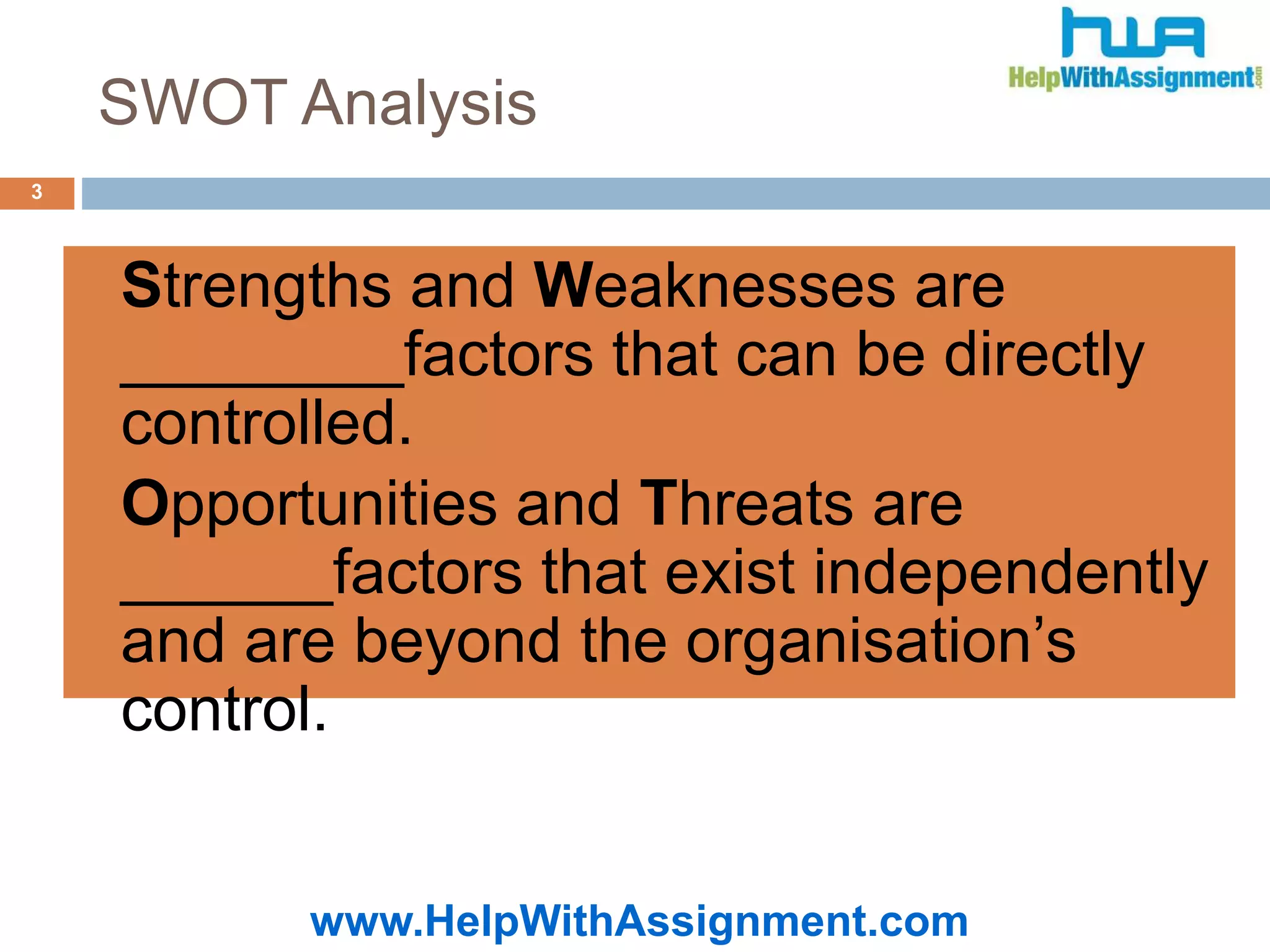 Understanding SWOT analysis | PPTX