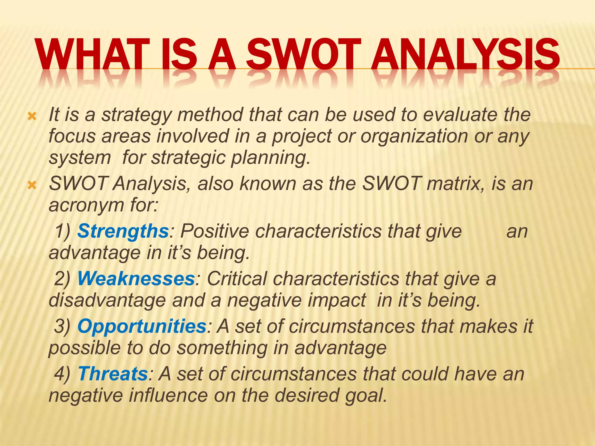 Swot Analysis ( Community medicine ) | PPTX