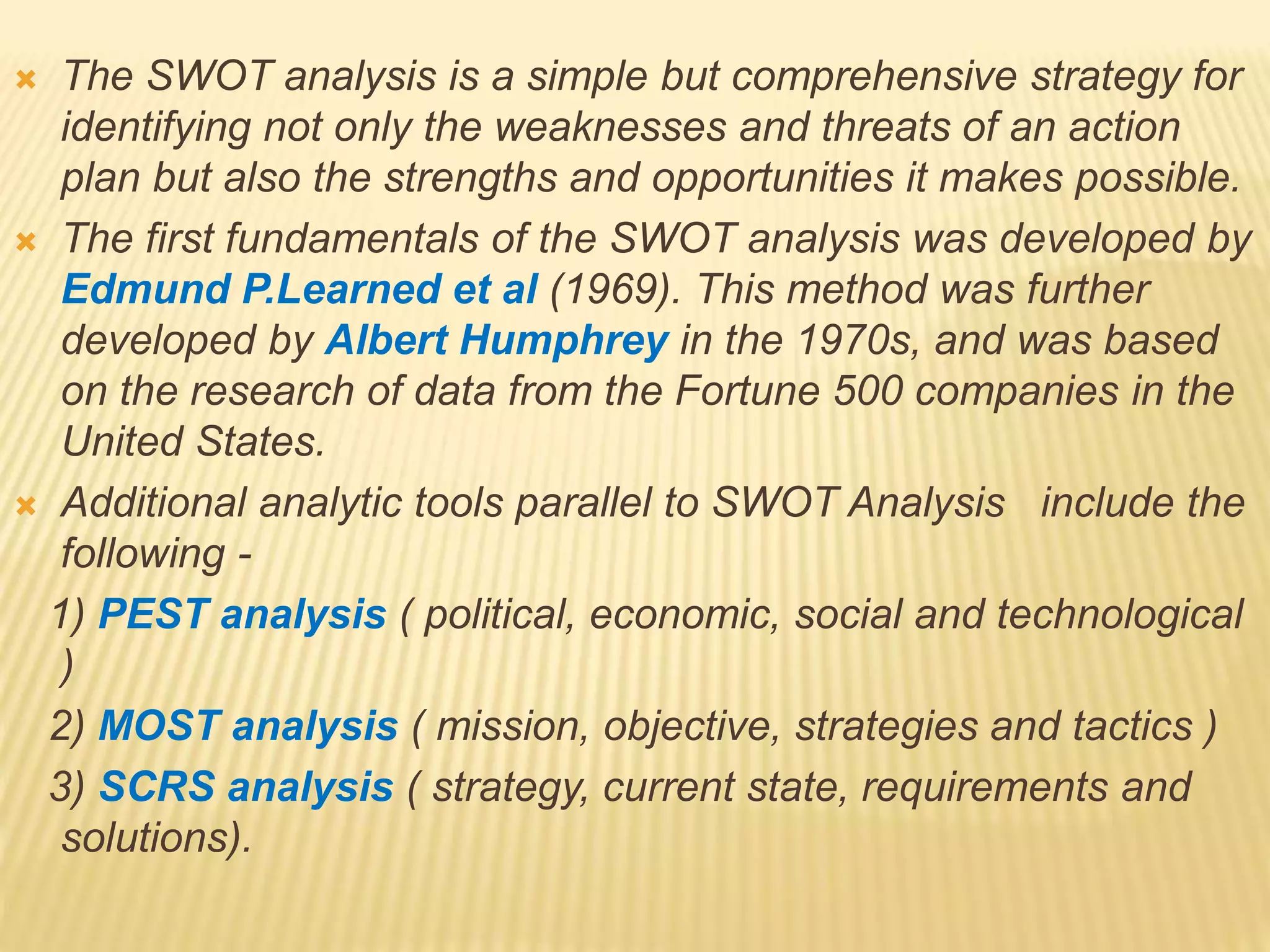 Swot Analysis ( Community medicine ) | PPTX