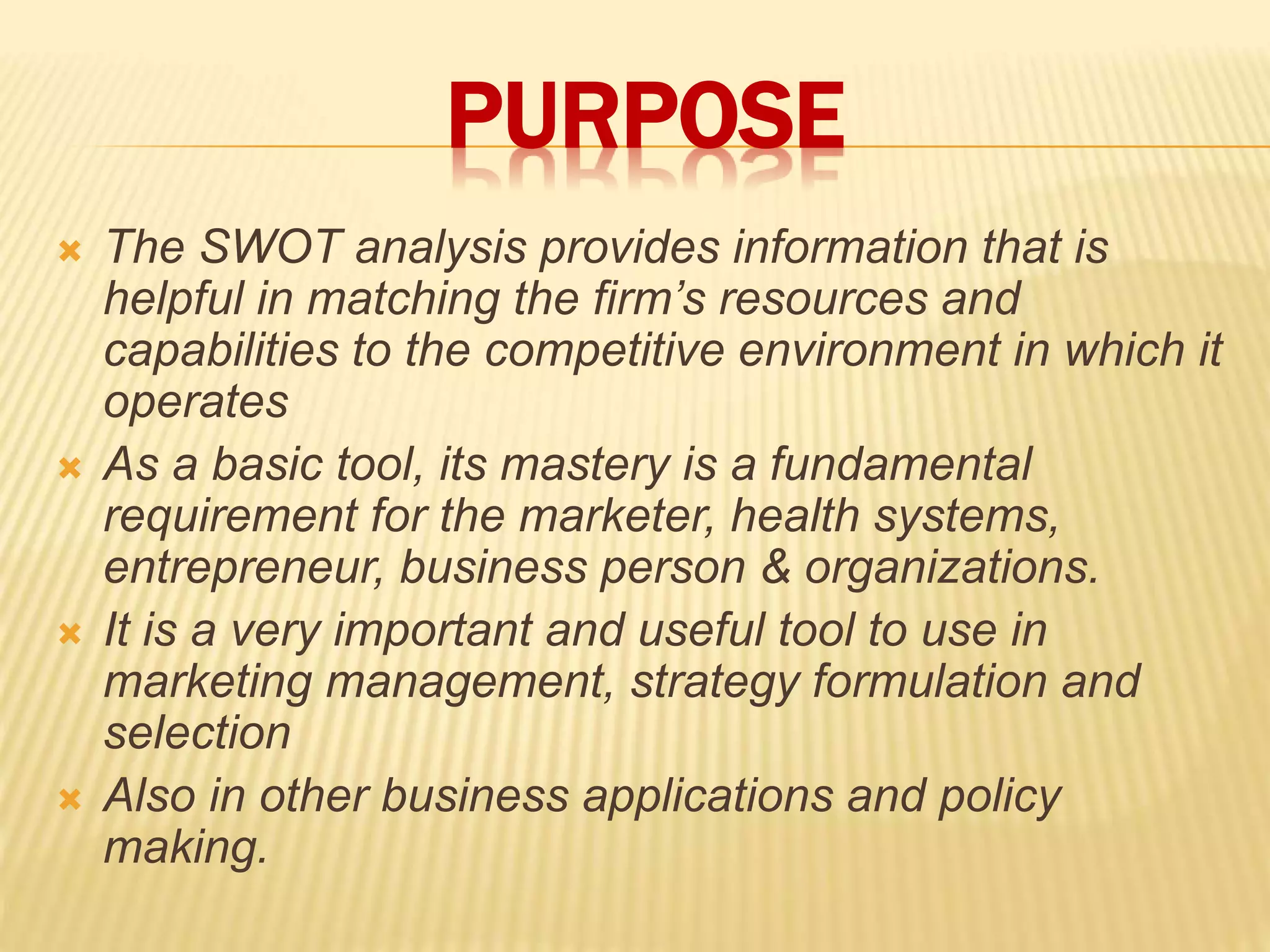 Swot Analysis ( Community medicine ) | PPTX