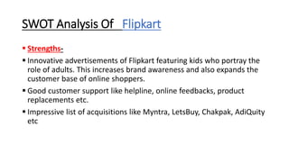 Flipkart v Amazon SWOT social media analytics 2017 data | PPTX